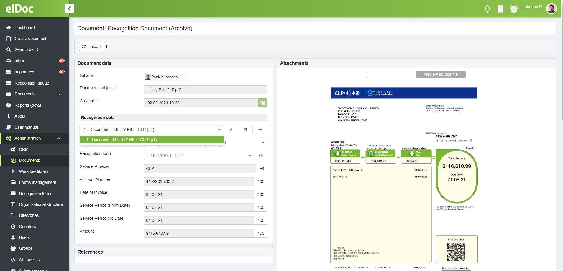 Automated Data Extraction from Utility Bills - AI based Intelligent Document Processing Solution
